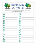 Free A to Z Earth Day Word Activity Page - Mama Likes This