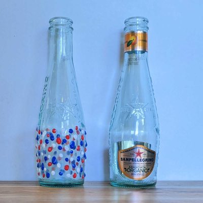 Easy Upcycled Patriotic Bottle Craft - Mama Likes This
