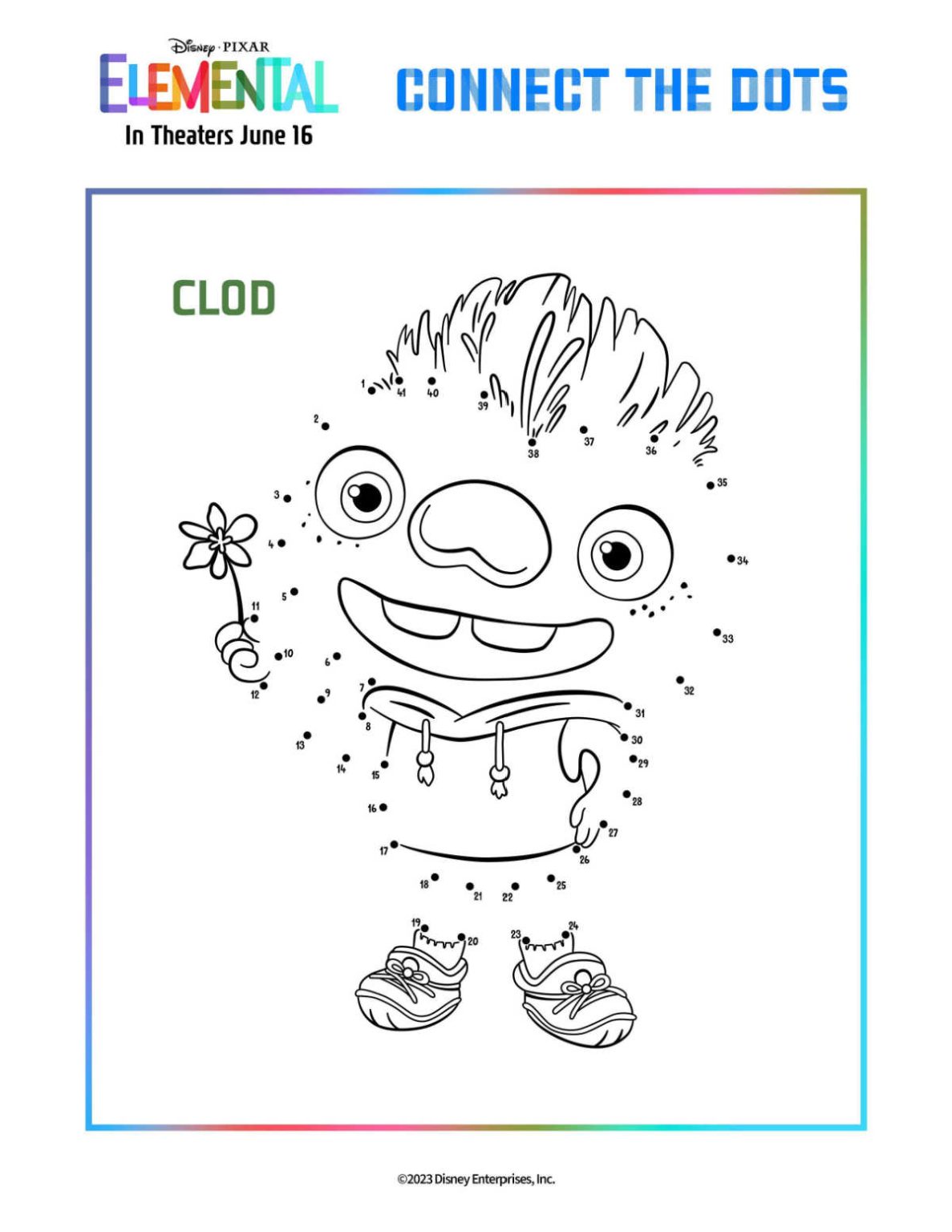 Free Printable Disney Elemental Activity Pages - Mama Likes This