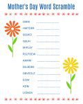 Free Printable Mother's Day Word Scramble - Mama Likes This