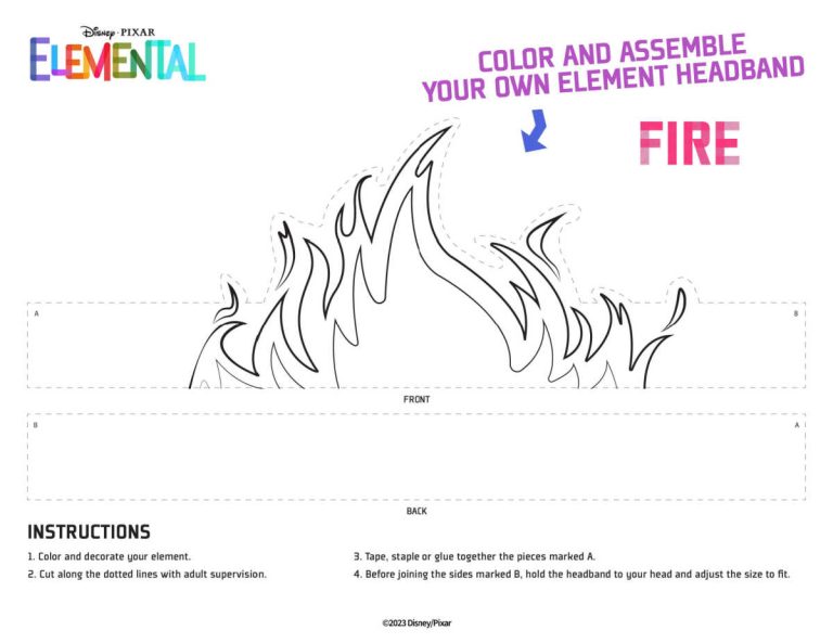Free Printable Disney Elemental Activity Pages - Mama Likes This