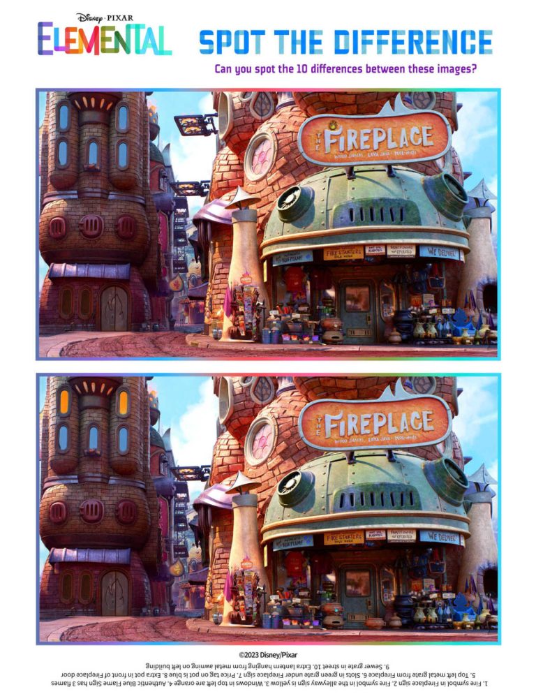 Free Printable Disney Elemental Activity Pages - Mama Likes This