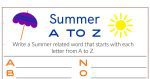 Free Printable Summer A to Z Word Activity - Mama Likes This