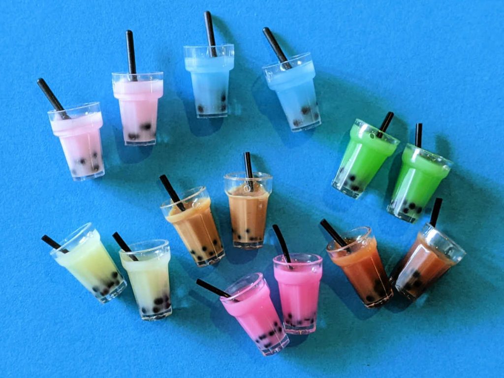 DIY Boba Milk Tea Earrings Craft - Mama Likes This