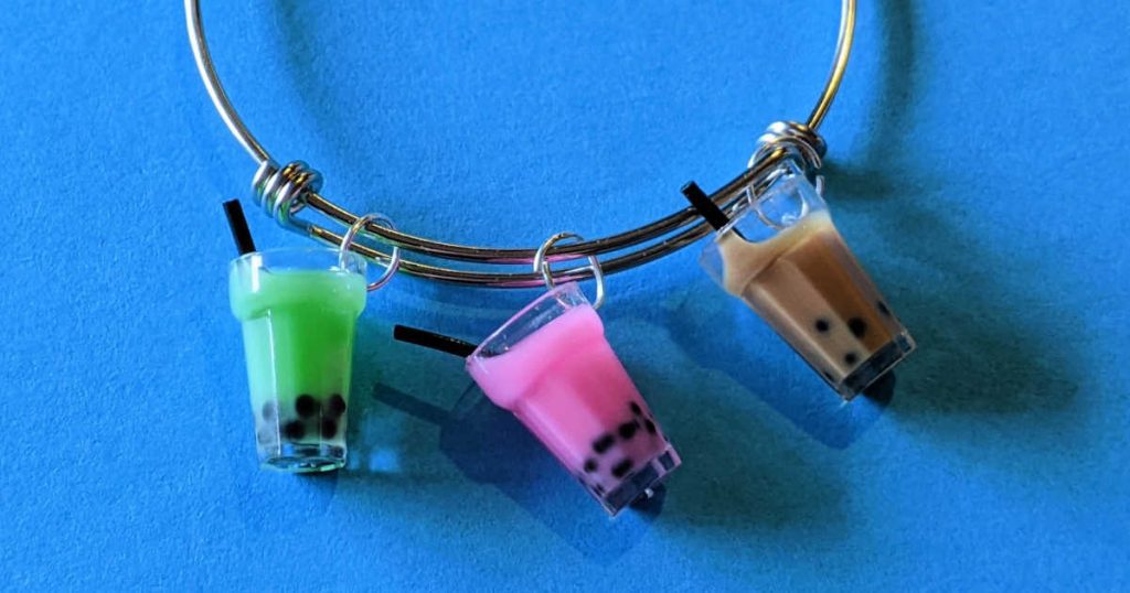 Easy DIY Boba Milk Tea Bangle Bracelet Craft - Mama Likes This