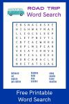 Free Printable Road Trip Word Search - Mama Likes This