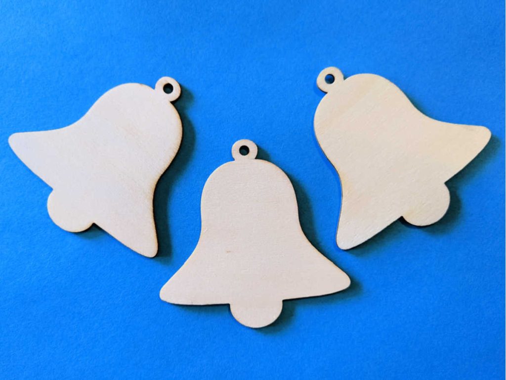 Easy Wood Christmas Bell Craft with Buttons - Mama Likes This