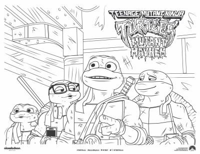 Free Printable TMNT Mutant Mayhem Coloring Page - Mama Likes This