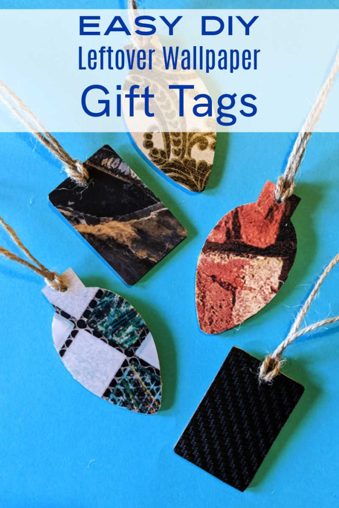 DIY Gift Tags From Leftover Wallpaper Scraps - Mama Likes This