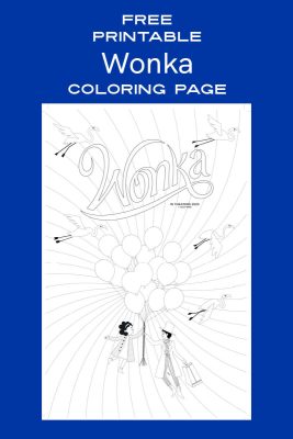 Golden Ticket to Fun! Free Printable Wonka Coloring Page - Mama Likes This