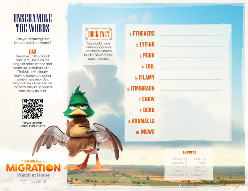 Get Your Free Printable Migration Activity Pages Here! - Mama Likes This