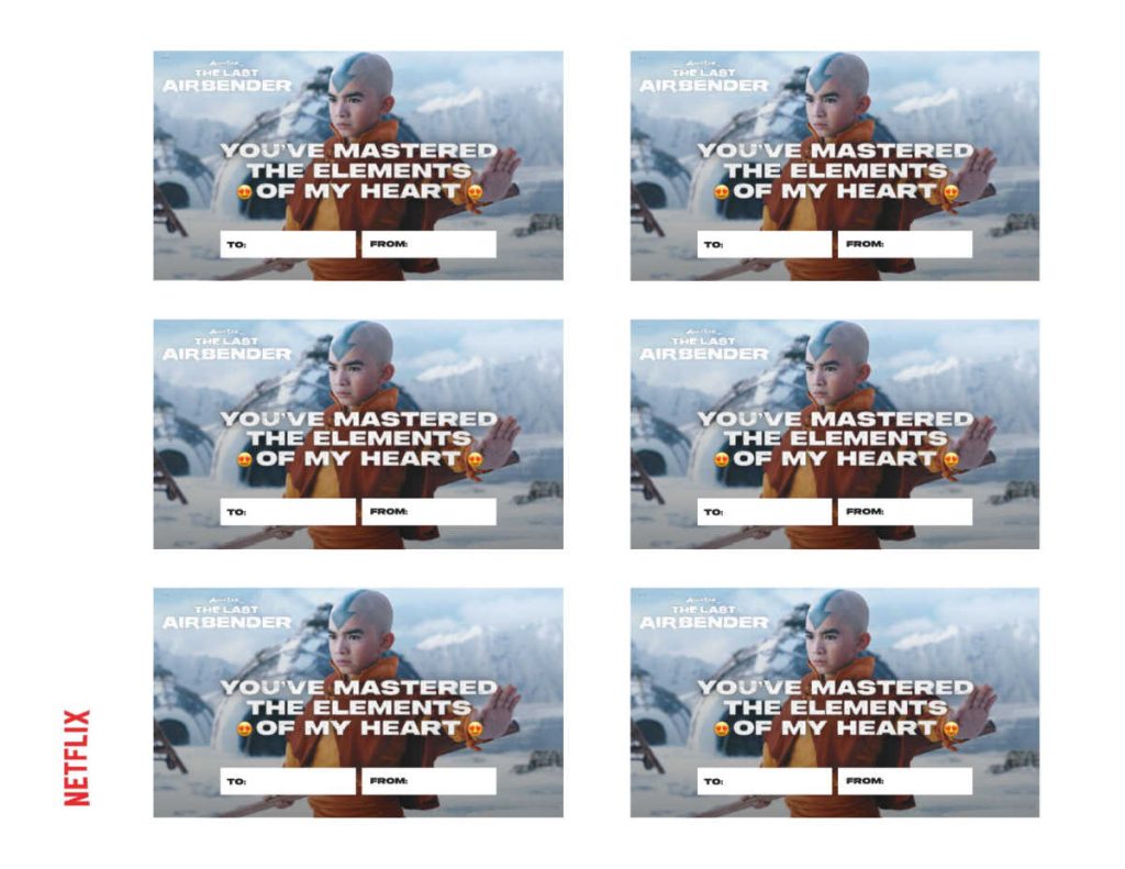 Free Printable Avatar Valentines - Mama Likes This