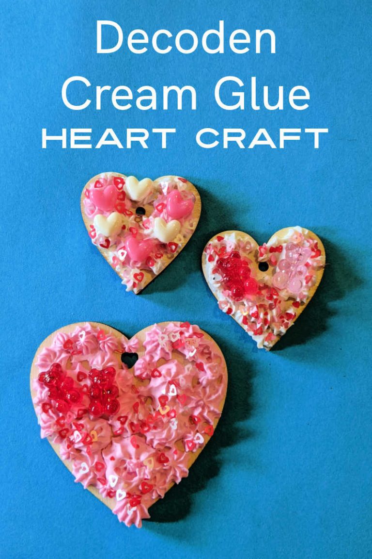 Decoden DIY: Whipped Cream Glue Heart Craft ️🧁 - Mama Likes This