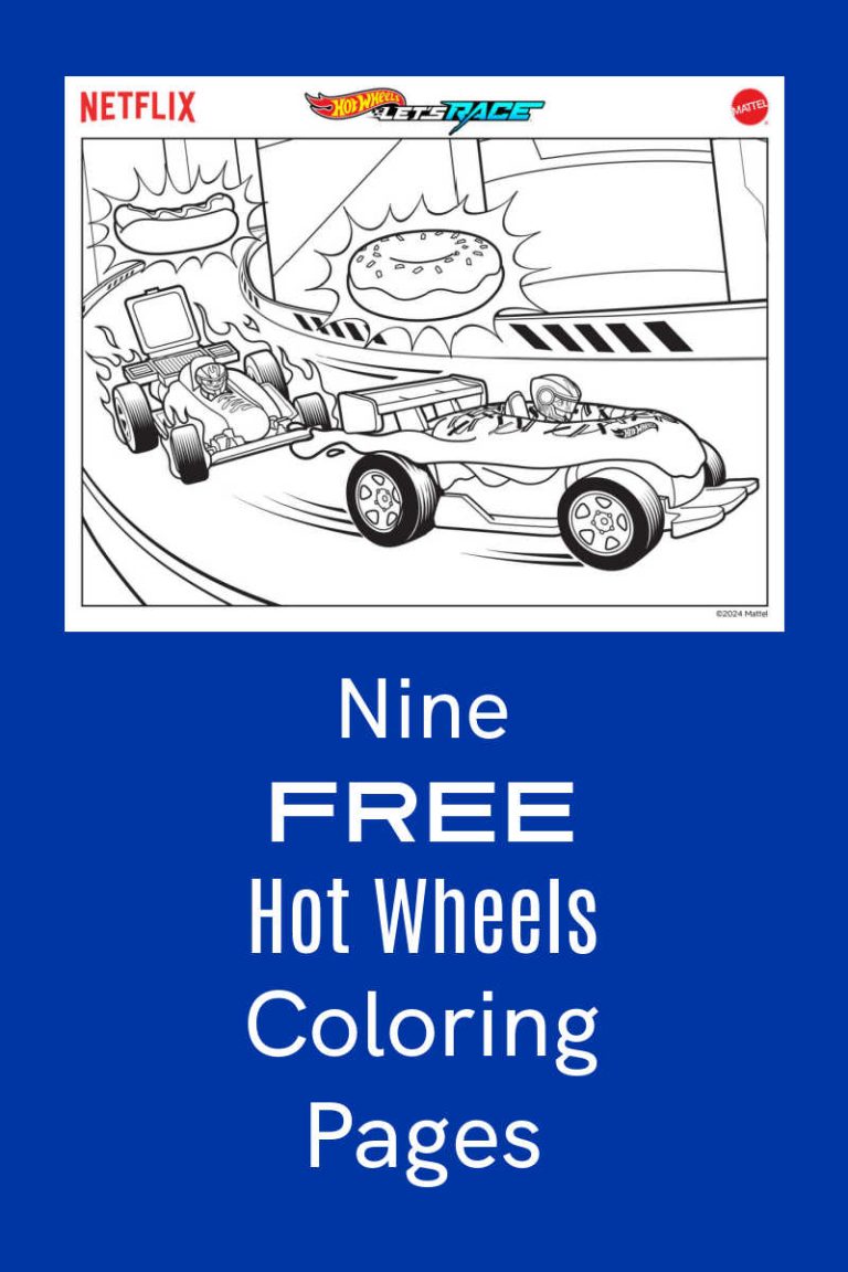 Rev Up the Fun! Free Hot Wheels Coloring Pages - Mama Likes This