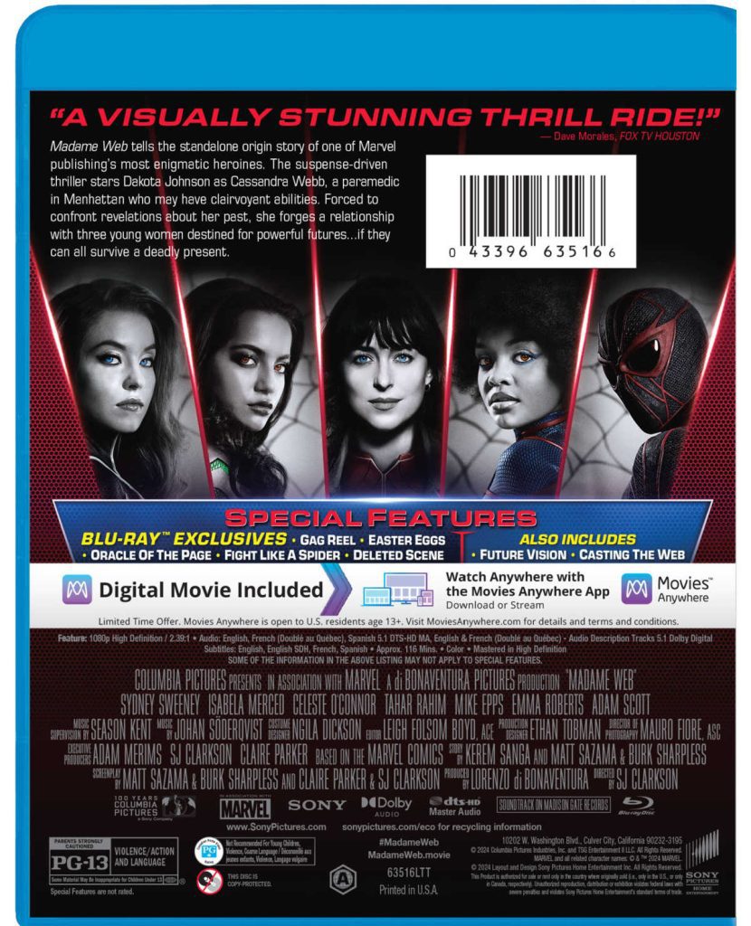 Swing into the Action: Get Madame Web on Blu-ray + Digital! - Mama ...