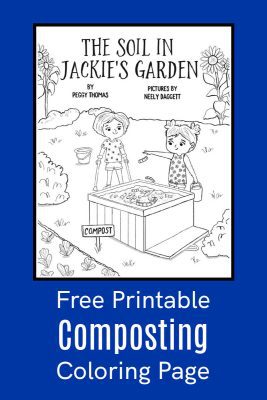 Free Printable Jackie's Garden Composting Coloring Page - Mama Likes This