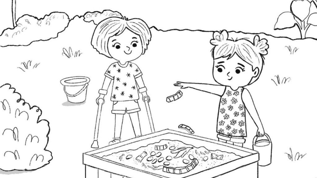 Free Printable Jackie's Garden Composting Coloring Page - Mama Likes This