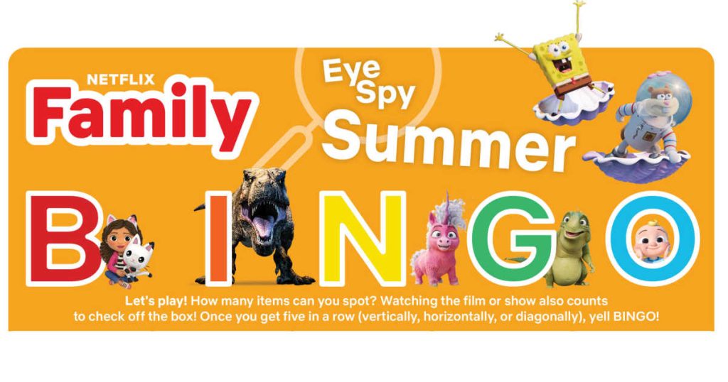 Free Printable Netflix Bingo Activity Page - Mama Likes This