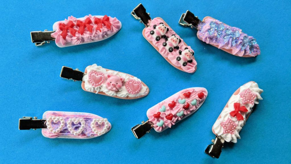Easy DIY Decoden Hair Clips Craft for Beginners 💖 - Mama Likes This
