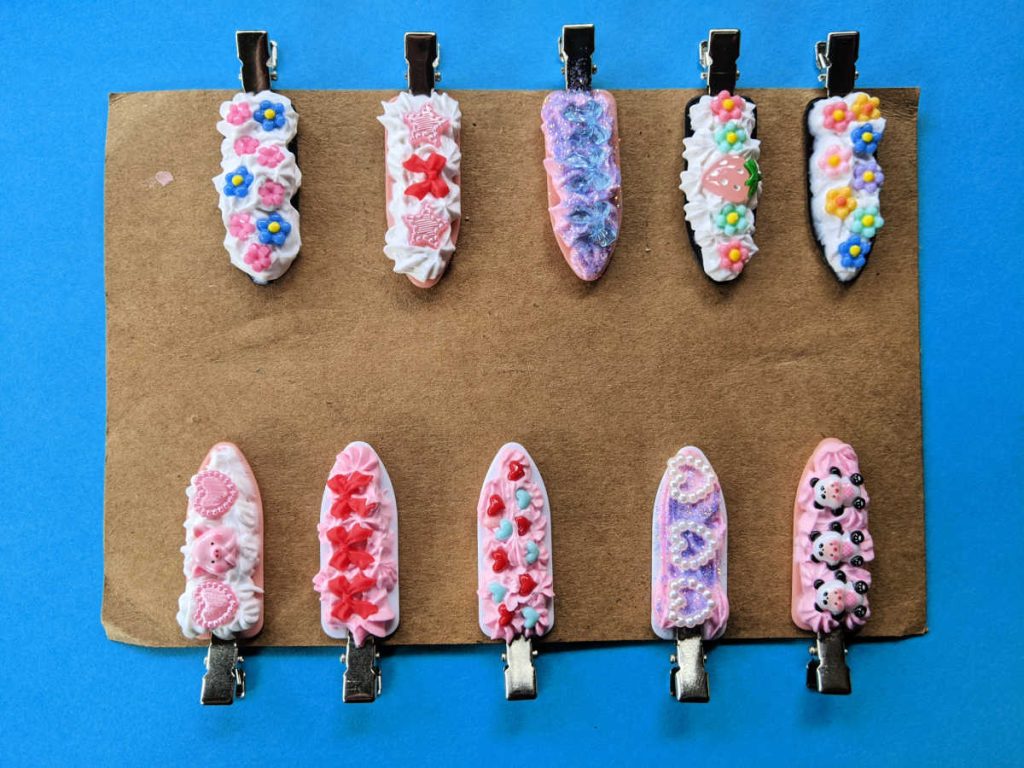 Easy DIY Decoden Hair Clips Craft for Beginners - Mama Likes This