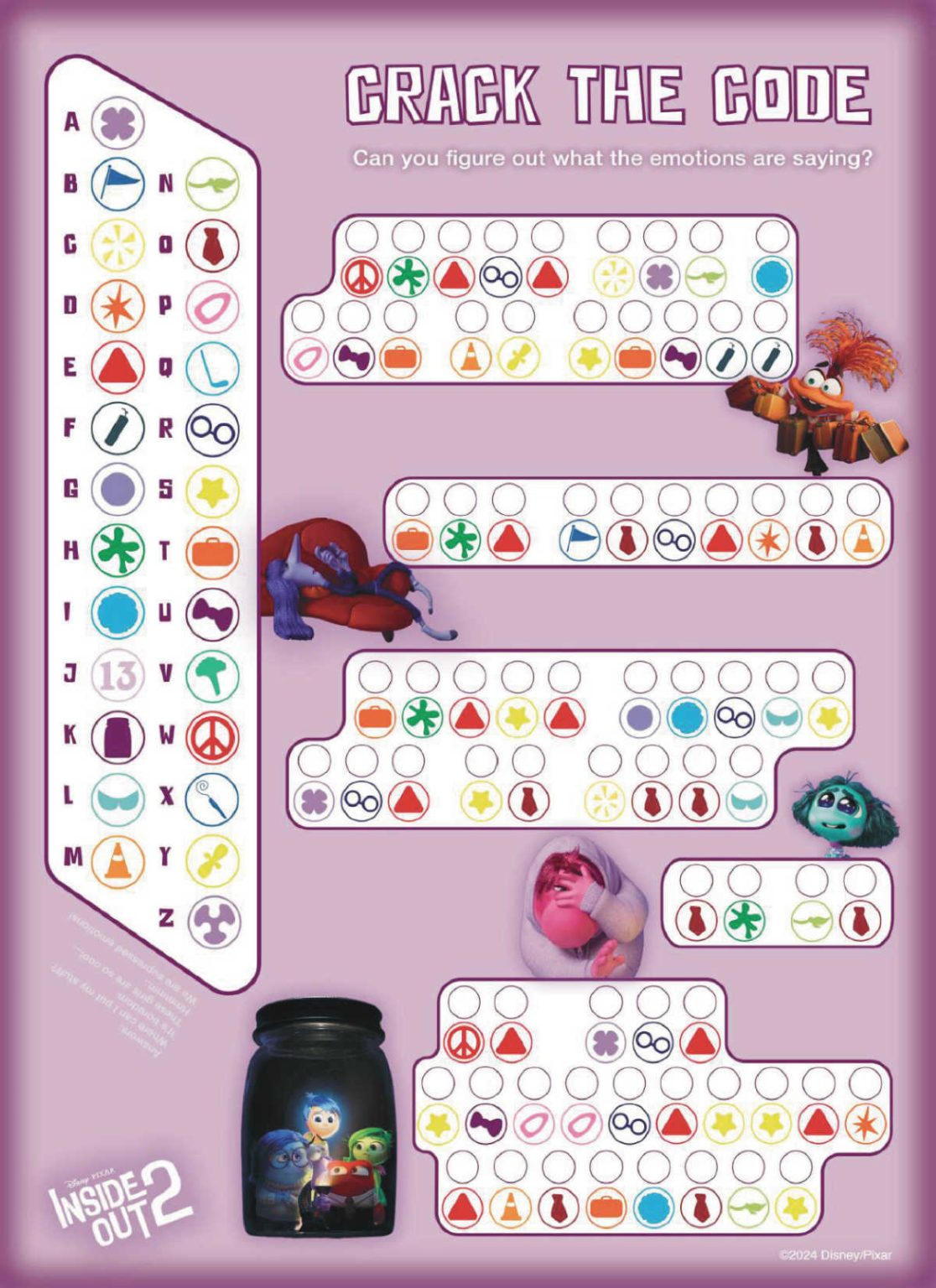 Free Printable Inside Out 2 Activity Pages - Mama Likes This