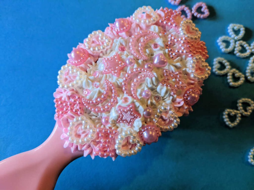Pink Princess Hair Brush Craft: DIY Decoden for Kids & Adults - Mama ...