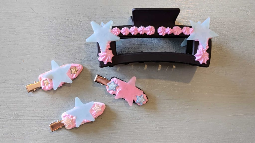 Glow-in-the-Dark Hair Clips: DIY Decoden Craft - Mama Likes This