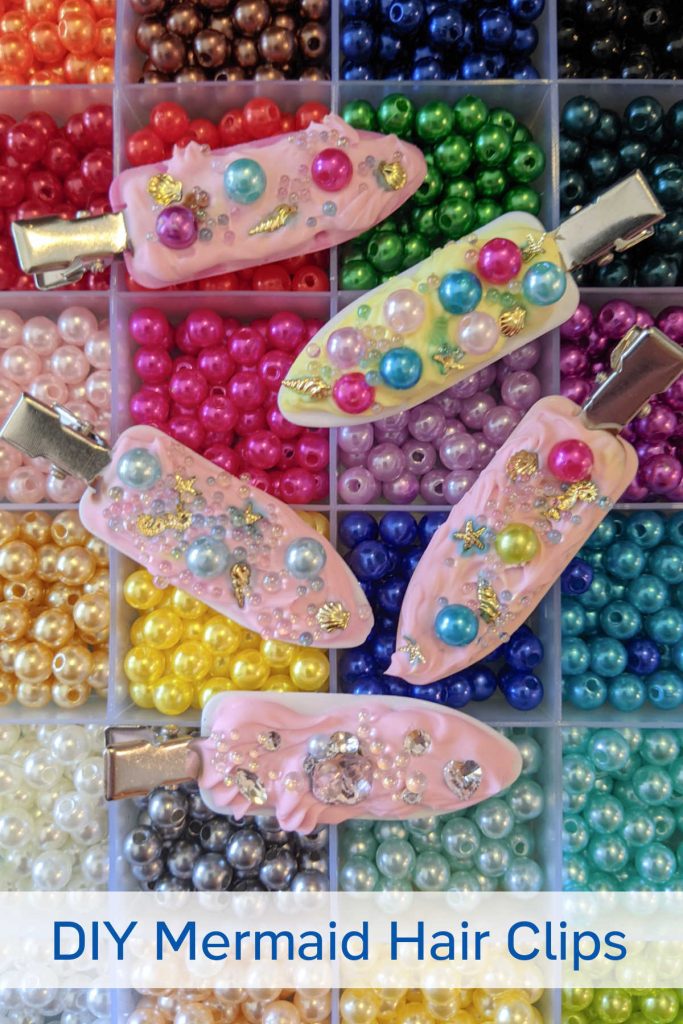 Easy DIY Mermaid Hair Clip Craft 🧜🏼‍♀️ - Mama Likes This