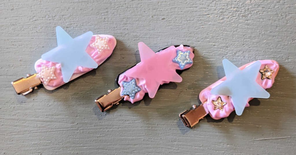 Glow-in-the-Dark Hair Clips: DIY Decoden Craft - Mama Likes This