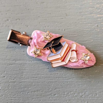Graduation Hair Clips: DIY Decoden Craft - Mama Likes This