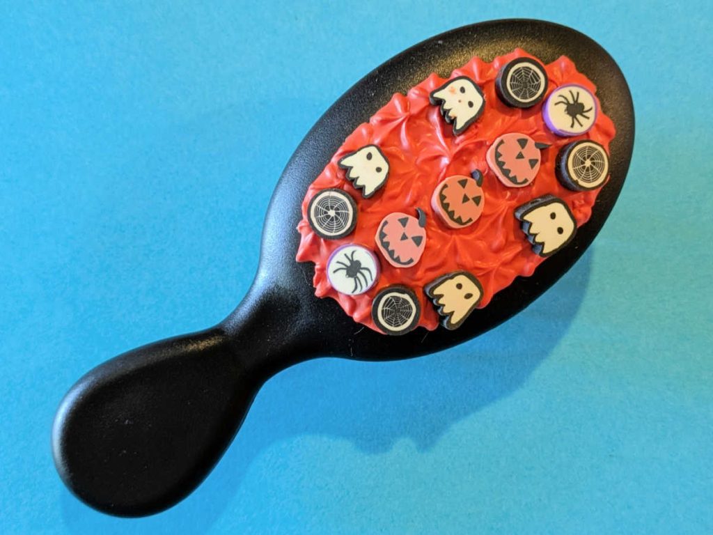 Halloween Hair Brush Craft: Spooky Cute Decoden for Kids - Mama Likes This