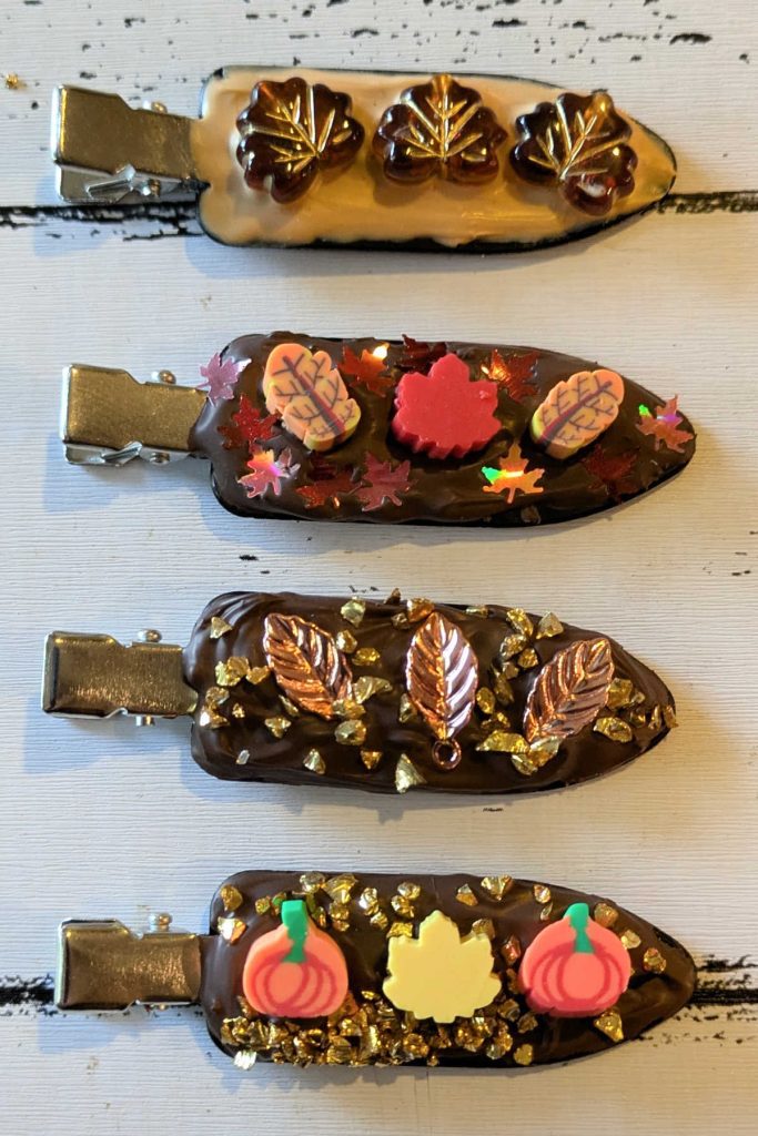 Cute and Easy Fall Hair Clips Craft - Mama Likes This