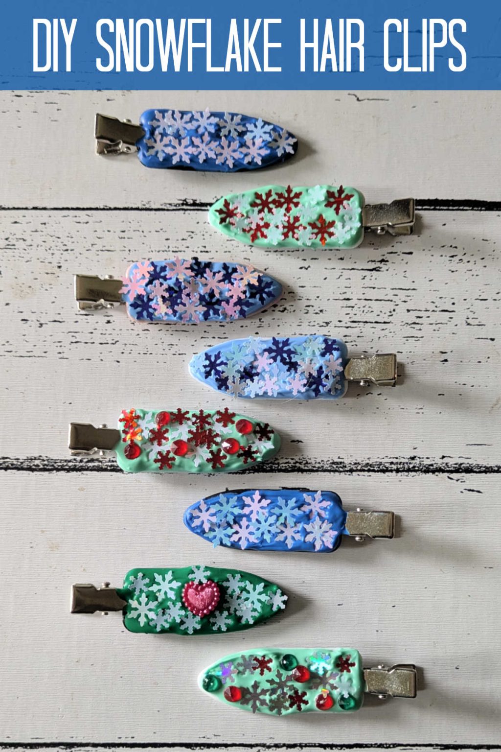 Frozen Fun: Create Your Own Cream Glue Snowflake Hair Clips - Mama ...