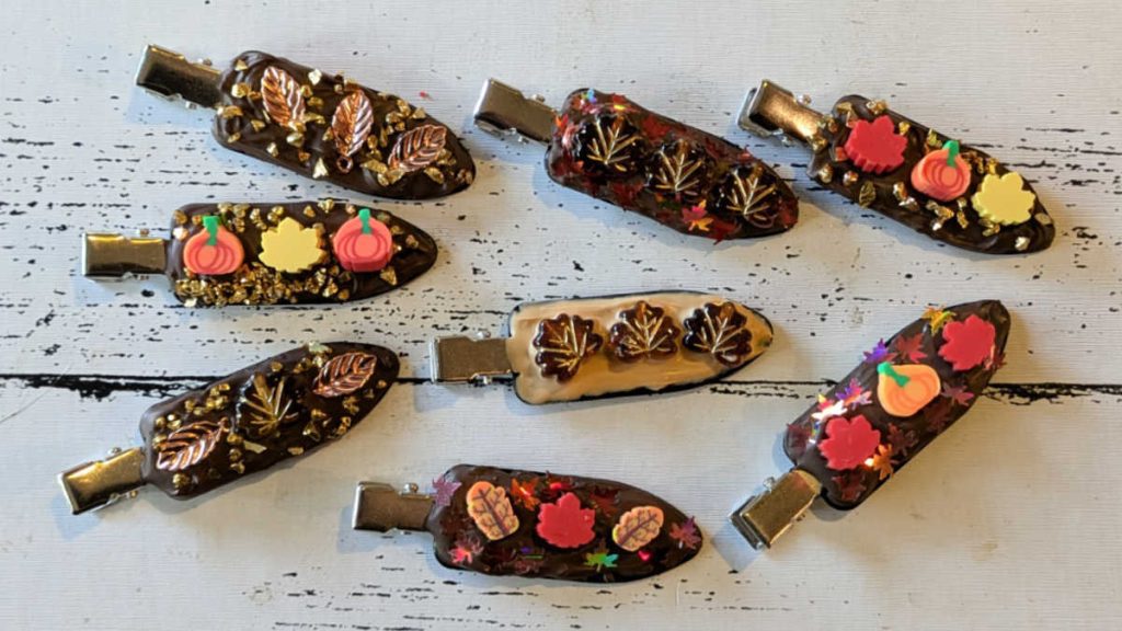 Cute and Easy Fall Hair Clips Craft - Mama Likes This