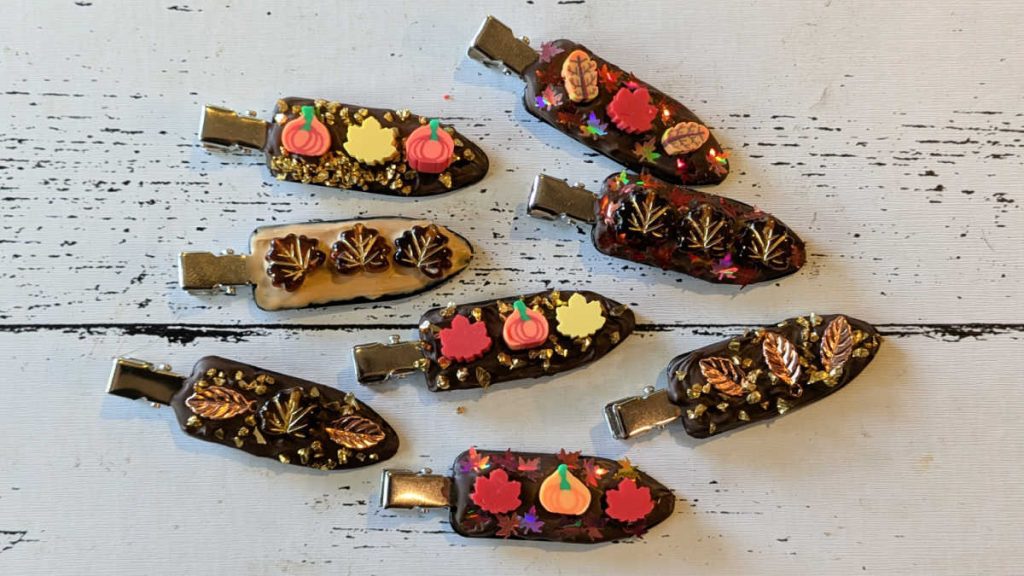 Cute and Easy Fall Hair Clips Craft - Mama Likes This