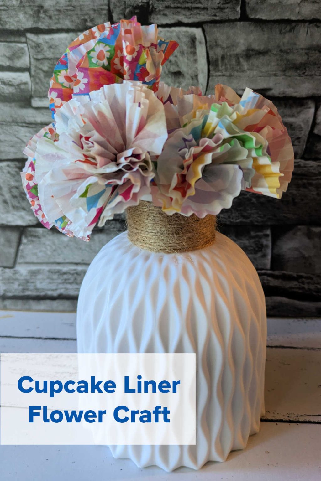 DIY Cupcake Liner Flower Bouquet Craft - Mama Likes This