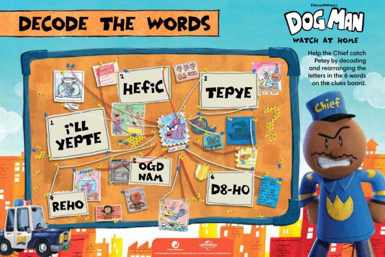 Free Printable Dog Man Activity Pages - Mama Likes This