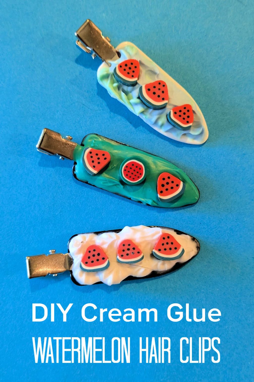 Sweet Summer Style: DIY Watermelon Hair Clips Craft - Mama Likes This