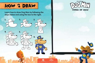 Free Printable Dog Man Activity Pages - Mama Likes This