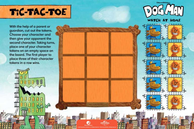 Free Printable Dog Man Activity Pages - Mama Likes This