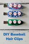 Home Run DIY: Baseball Hair Clips Craft - Mama Likes This