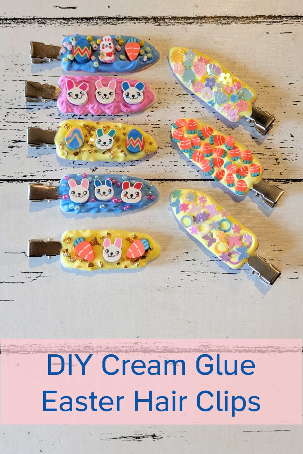 Hop to It! DIY Cream Glue Easter Hair Clips: Whimsical Accessories 🐰🥚 ...