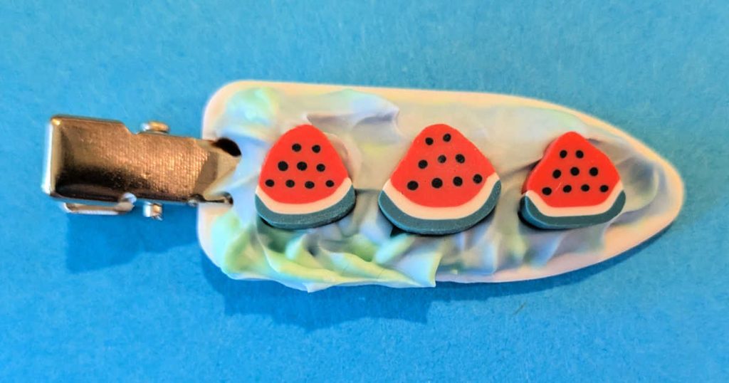 Sweet Summer Style: DIY Watermelon Hair Clips Craft - Mama Likes This