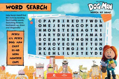 Free Printable Dog Man Activity Pages - Mama Likes This