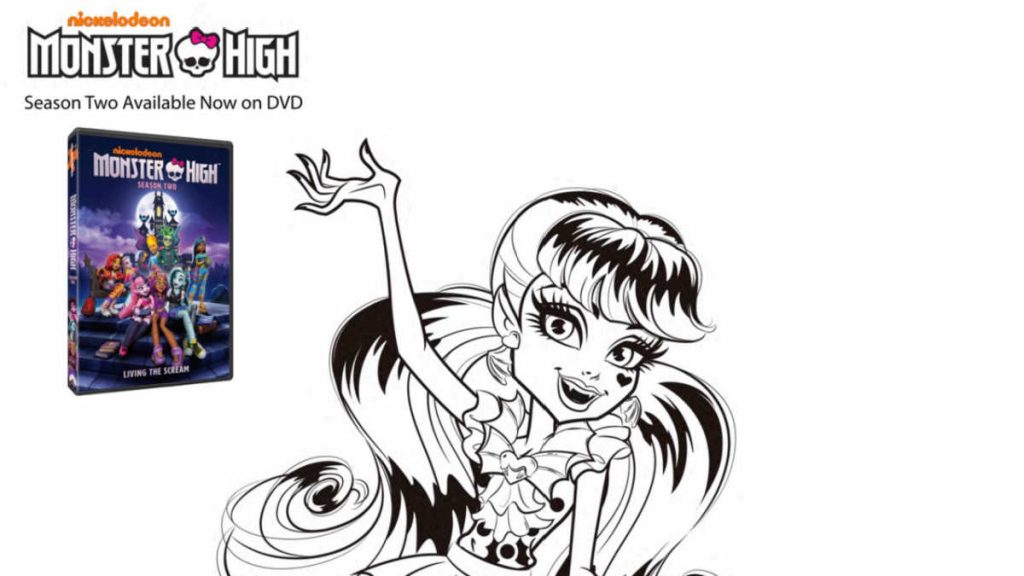 Free Printable Monster High Draculaura Coloring Page - Mama Likes This