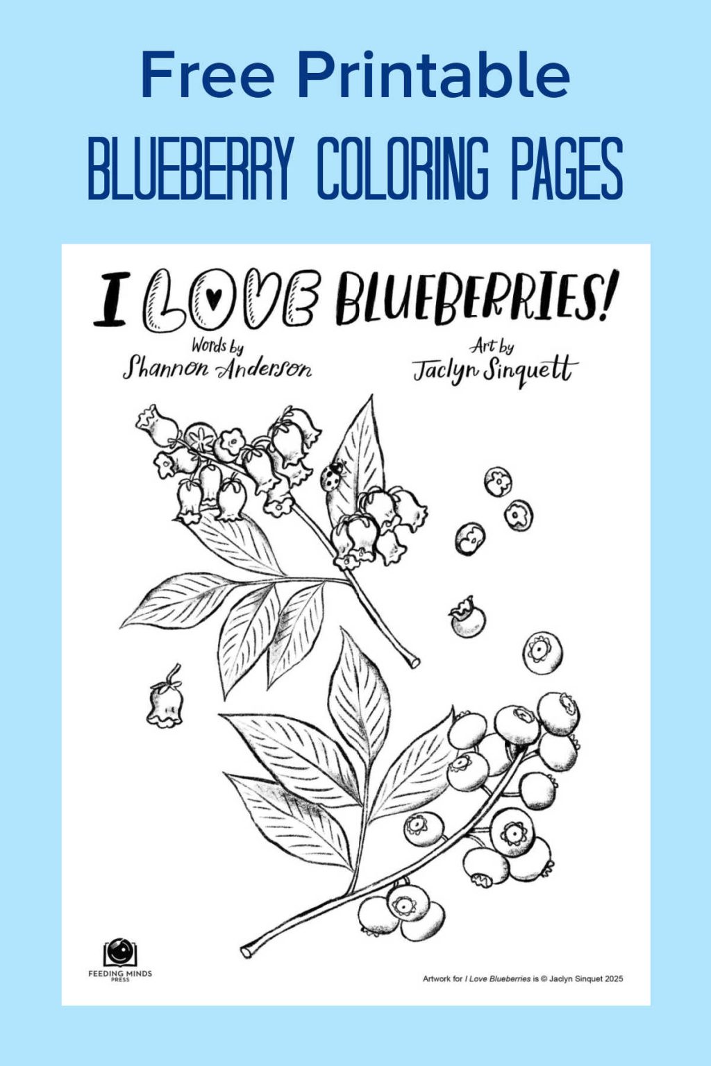 Free Printable Blueberry Coloring Pages - Mama Likes This